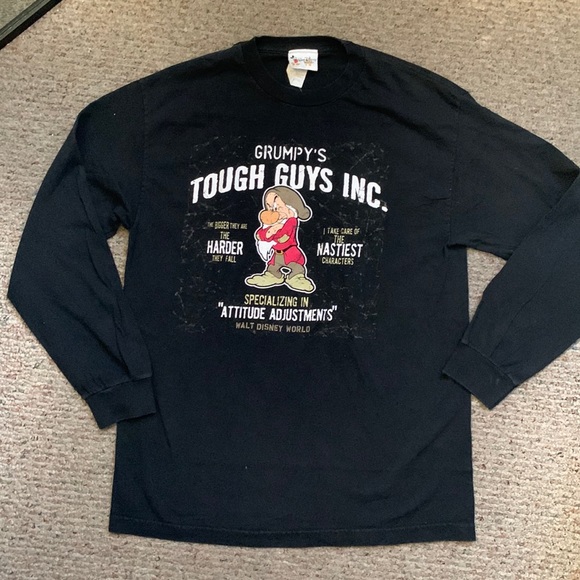 Disney | Shirts | 9s Disney Grumpy Crewneck Long Sleeve Top | Poshmark